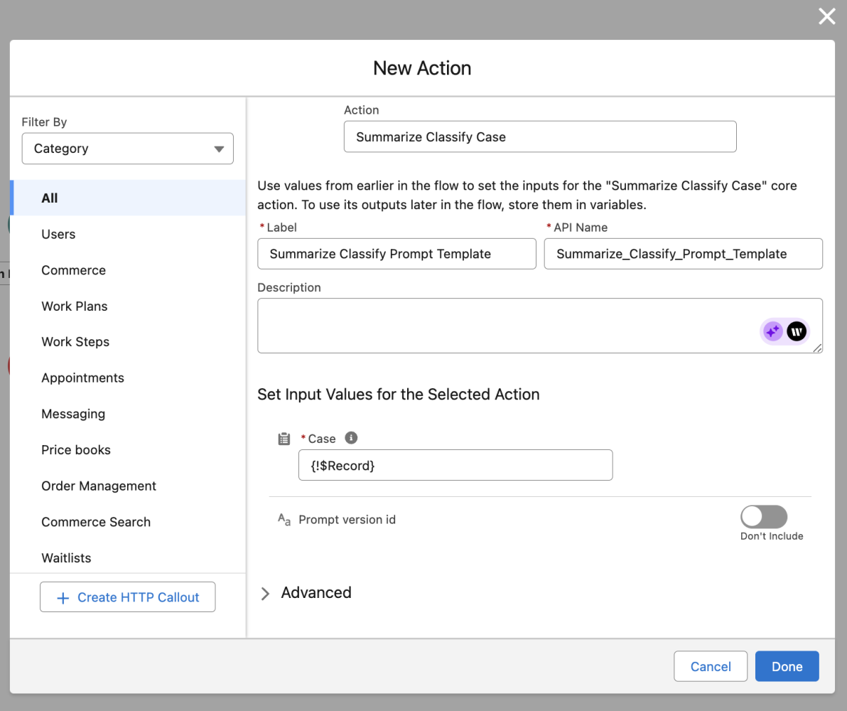 Using Prompt Builder, Flows, and Apex to Summarize and Classify Cases Faster | Salesforce ...